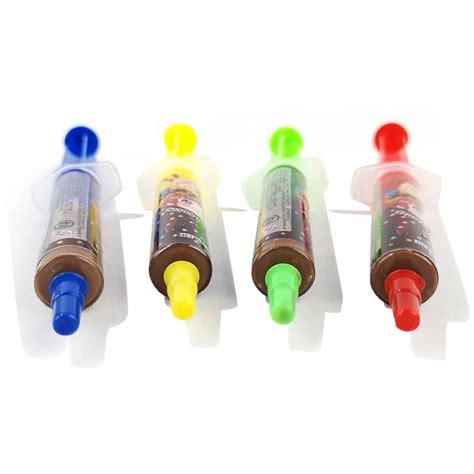 Syringe Shape Injection Candy Chocolate Jam Liquid