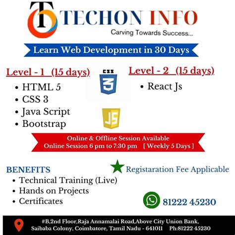 Techon Info Coimbatore On Linkedin Codinginternship Automationinternship