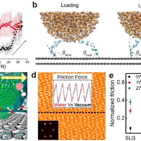 The Influence Of Water Molecules On Friction Of 2d Materials A Download Scientific Diagram