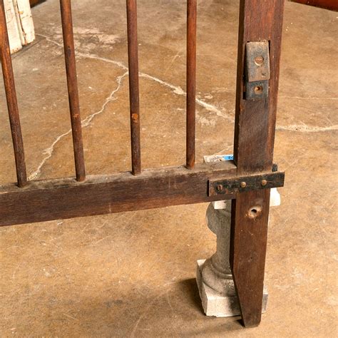Antique Oak Elevator Pull Down Gate Door