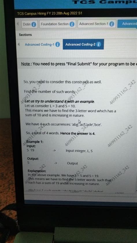 Tcs Nqt Coding Question And Solution 28th August 2022 Set
