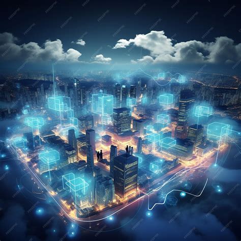 Premium Ai Image Cloud Computing And Internet Of Things Concepts