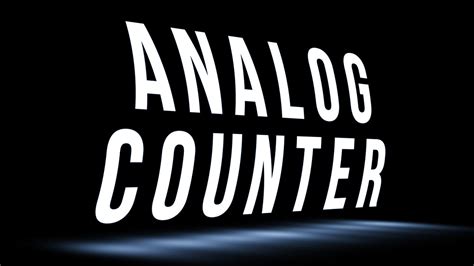 Analog Counter For After Effects Vdodna