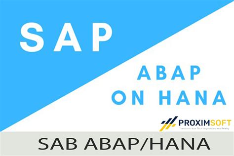 Sap Abap Hana Proximsoft