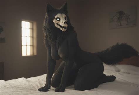 Rule 34 Ai Generated Anthro Anthropomorphic Beautiful Bedroom Big Breasts Black Fur Black Hair
