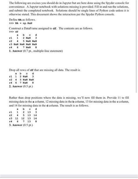 Solved The Following Are Excises You Should Do In Jupyter