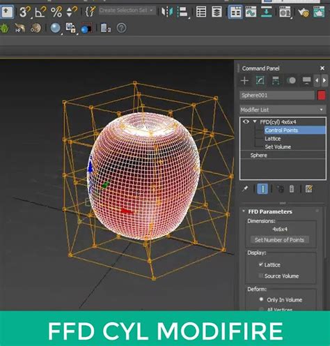 Ffd Cyl Modifier 3ds Max 3dsmaxtutorials 3dsmax 3dsmaxarchitecture