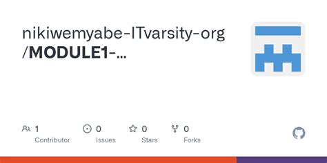 Github Nikiwemyabe Itvarsity Orgmodule1 Assessment 6