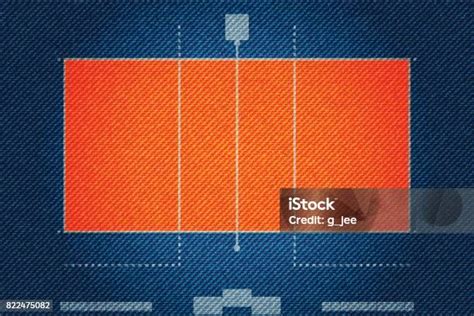 배구 코트 필드 요소 벡터 일러스트 레이 션 디자인 개념의 현실적인 데님 텍스처 배구에 대한 스톡 벡터 아트 및 기타 이미지 배구 타일 Championship