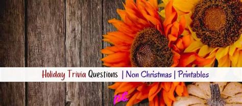 Holiday Trivia Questions And Answers Printables