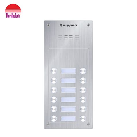 Audio Intercom Door Phone Outdoor For 12 Apartments Video Door Phone