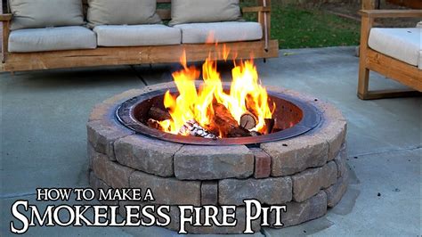 How To Make A Smokeless Fire Pit Youtube