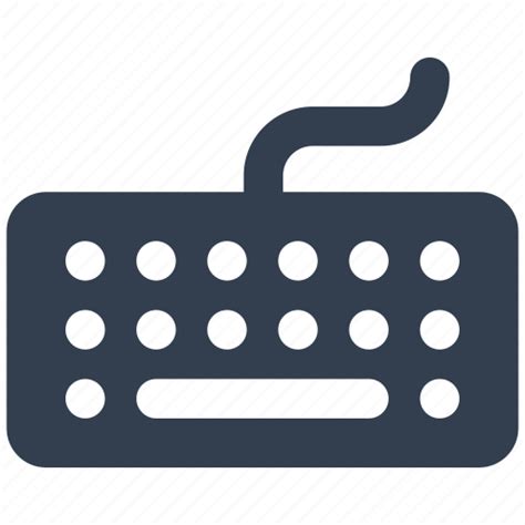 hardware keyboard peripheral silhouette icon