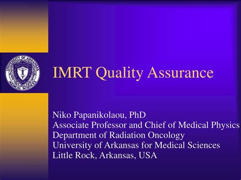 ppt imrt quality assurance powerpoint presentation free download