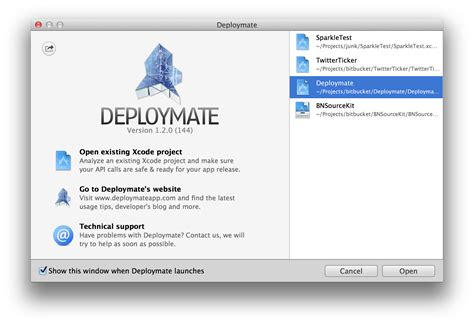Deploymate For Xcode