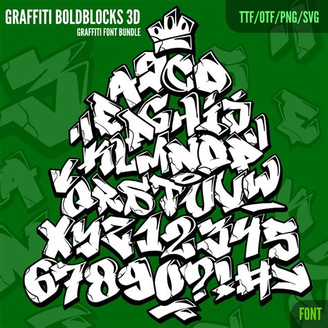 Abecedario Block Graffiti
