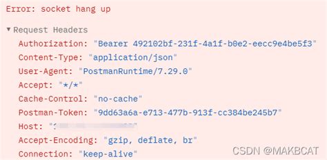 使用post不传body，出现socket Hang Up报错error Socket Hang Up Csdn博客