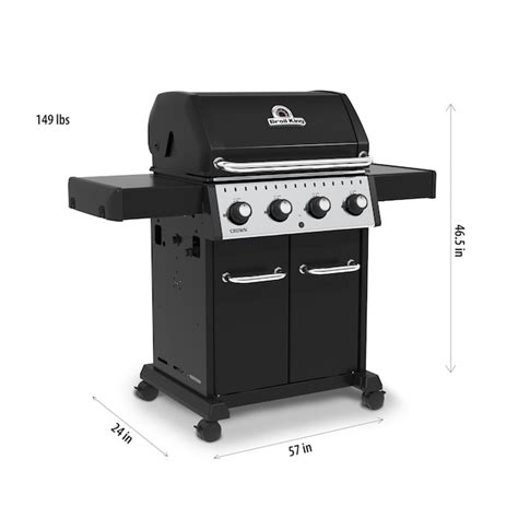 Broil King Crown 420 Black 4 Burner Liquid Propane Gas Grill In The Gas