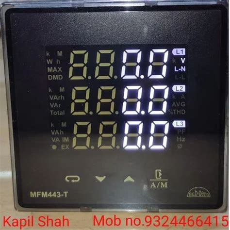 Three Phase Digital Multi Function Meter At Rs 1550 Digital Meter In Mumbai Id 2854567341791