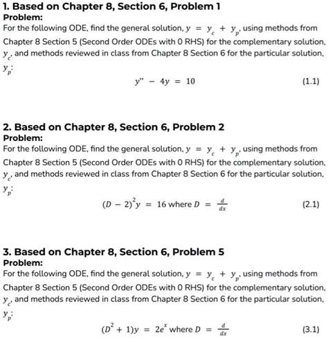 Solved 1 Based On Chapter 8 Section 6 Problem 1 Problem Using