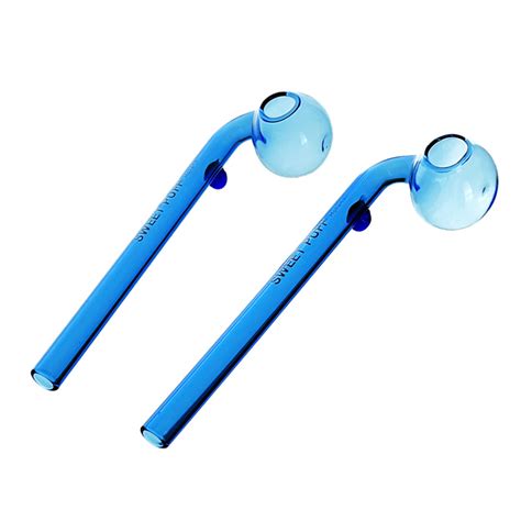 Full Blue Twin Pack Sweet Puff Glass Pipe