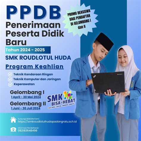 Ppdb Smk Roudlotul Huda Padang Ratu