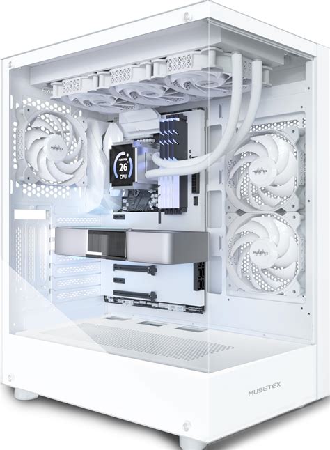Buy Musetexpc Case Atx 3 Non Led Fan Pre Installed Type C Mid Tower Computer Case With Full