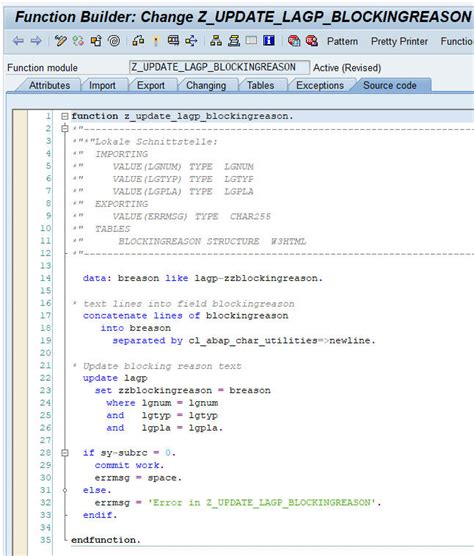 remote function call rfc implement and call up your own function module