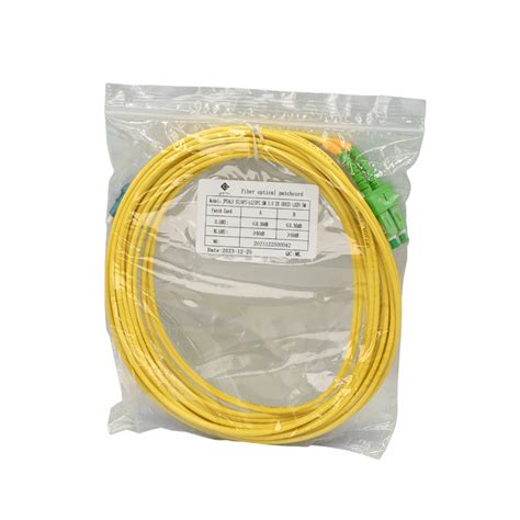 Jfsal5 5mt Sc Apc Lc Upc Monomodo Sm Duplex Jumper Cable Fibra 9 125um 3mm