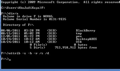 Cara Mengembalikan File Folder Yang Di Hidden Oleh Virus Ekopunyablog