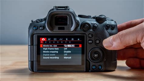 Canon R6 Mark Ii Video Settings Full Menu Setup Youtube