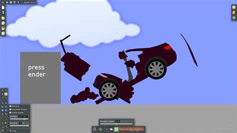 Algodoo Car Crash 3 Youtube