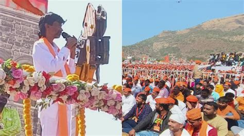 शांततेच्या मार्गाने आरक्षण मागायला मुंबईला मनोज जरांगे यांचे शासनाला