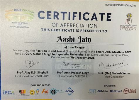 Aashi Jain On Linkedin Smartdelhiideathon2025 Keeplearningkeepgrowing