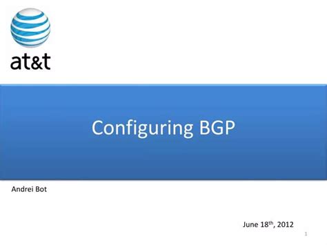 Ppt Configuring Bgp Powerpoint Presentation Free Download Id1937499