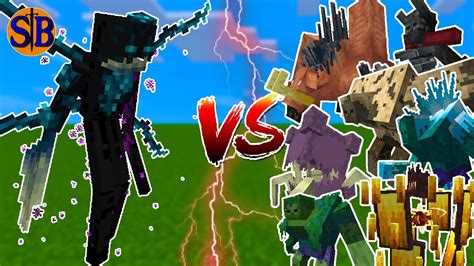 Sculk Enderman Sculk Horde Vs Mutant More Minecraft Mob Battle Youtube