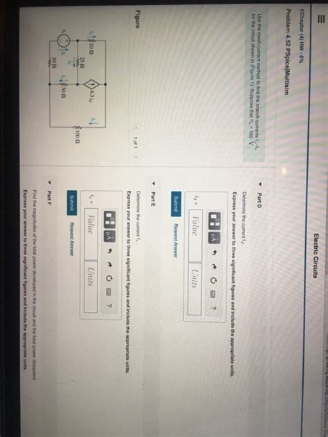 Solved Electric Circuits Chapter Hw Problem Chegg Com