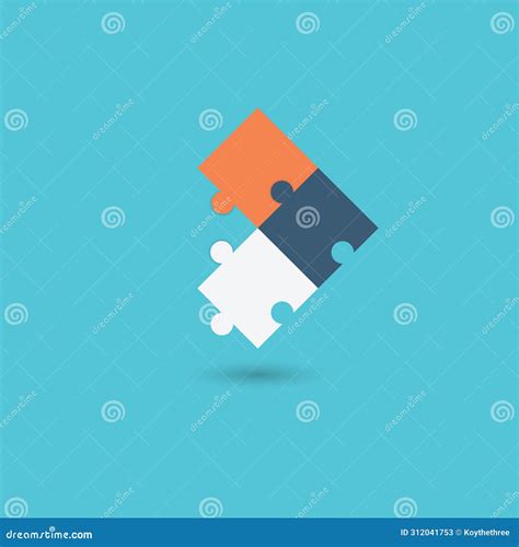 Jigsaw Infographic Vectors Cycle Diagram Puzzle Jigsaw Graph Vector Illustration Puzzle