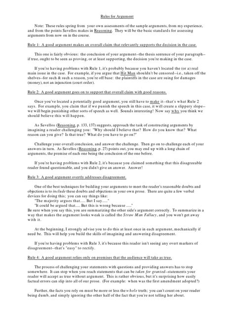Rules Of Argumentationlogicdebate Argument Argumentation Theory Rules Of Argumentationlogicdebate Argument Argumentation Theory