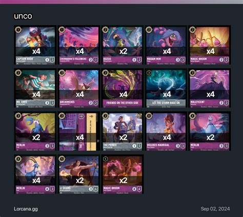 Unco Lorcana Deck Disney Lorcana