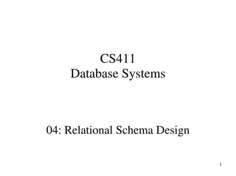 PPT CS Database Systems PowerPoint Presentation Free Download ID