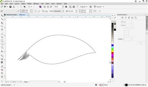 Belajar Pen Tool Coreldraw