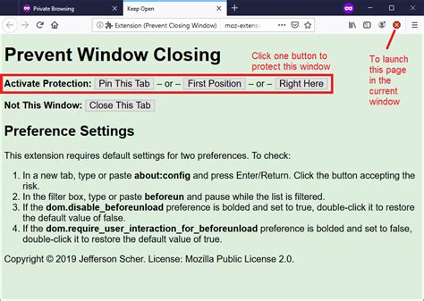 prevent closing window v1 0 best extensions for firefox