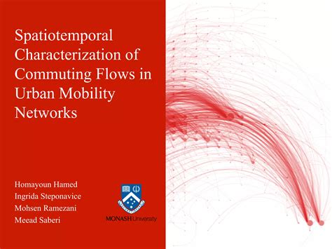 Spatiotemporal Characterization Of Commuting Flows In Urban Mobility