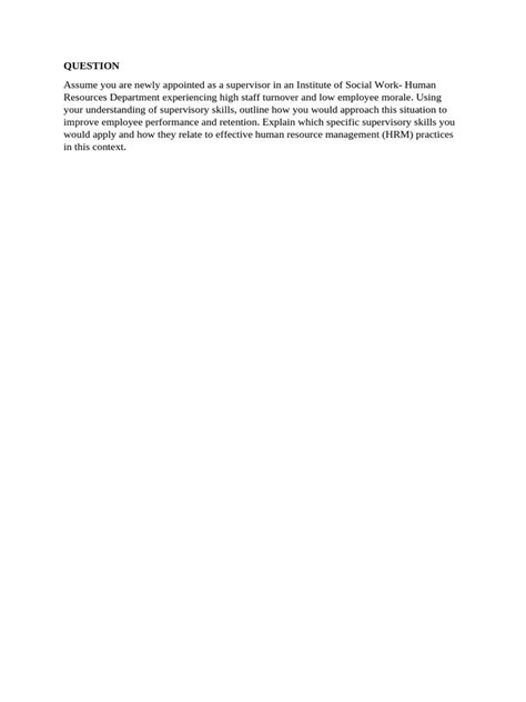 Assignment 1 Supervisory Skills Pdf