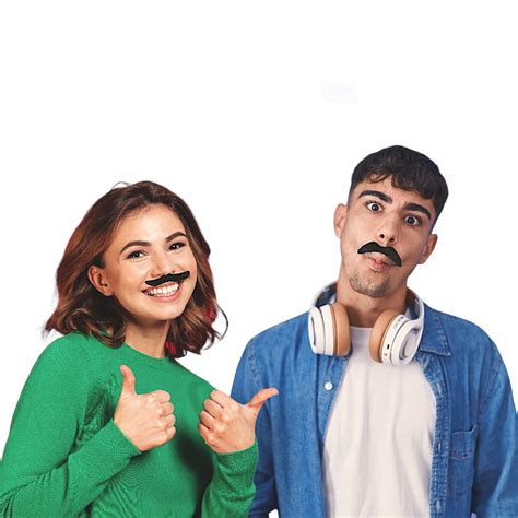 Cartela De Bigode Carnaval C 06 Unid