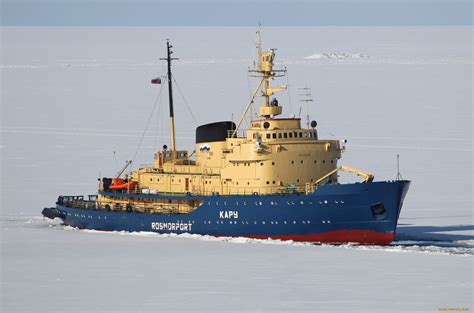 Обои Ледокол Кару Корабли Ледоколы обои для рабочего стола фотографии ледокол кару корабли