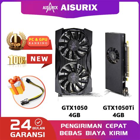 Jual AISURIX VGA Card GTX 1050Ti 4GB Graphics Card GDDR5 GTX 1050 2GB Memory Gaming VGA Card