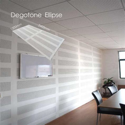 Acoustic Insulated Perforated Gypsum Boards Cieling Tile With Square Holes For