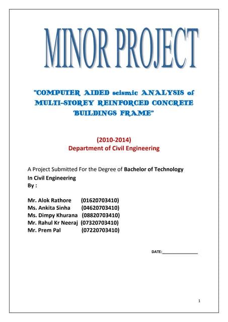 Seismic Analysis Of Multi Storey Reinforced Concrete Buildings Frame” Docx